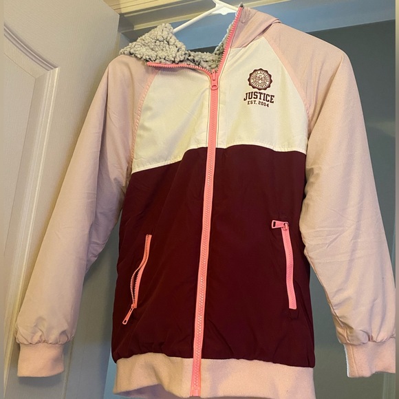 Justice | Jackets & Coats | Justice Girls Reversible Jacket | Poshmark